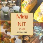 Menú tapes nit 21.50 € – Restaurant Vent d'Aram